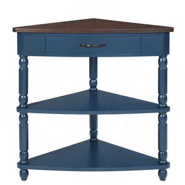 Breakwater Bay 33.8'' Small Triangle Corner Table, Wood Corner Side ...