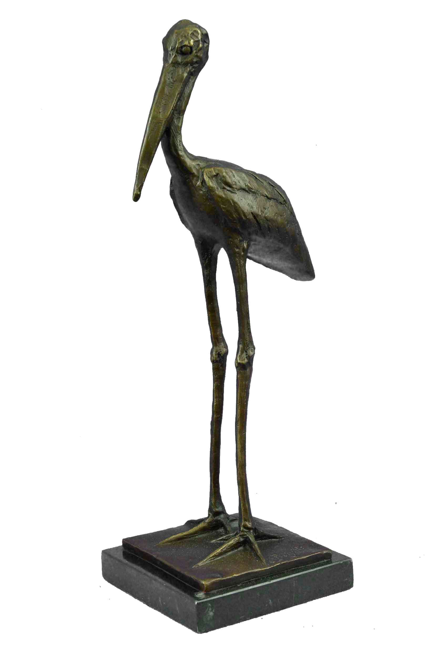 Red Barrel Studio® Fitzgibbons Hot Cast Bronze Stork Egret Bird Bronze ...