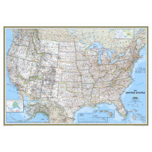 National Geographic Maps United States Classic Wall Map & Reviews | Wayfair