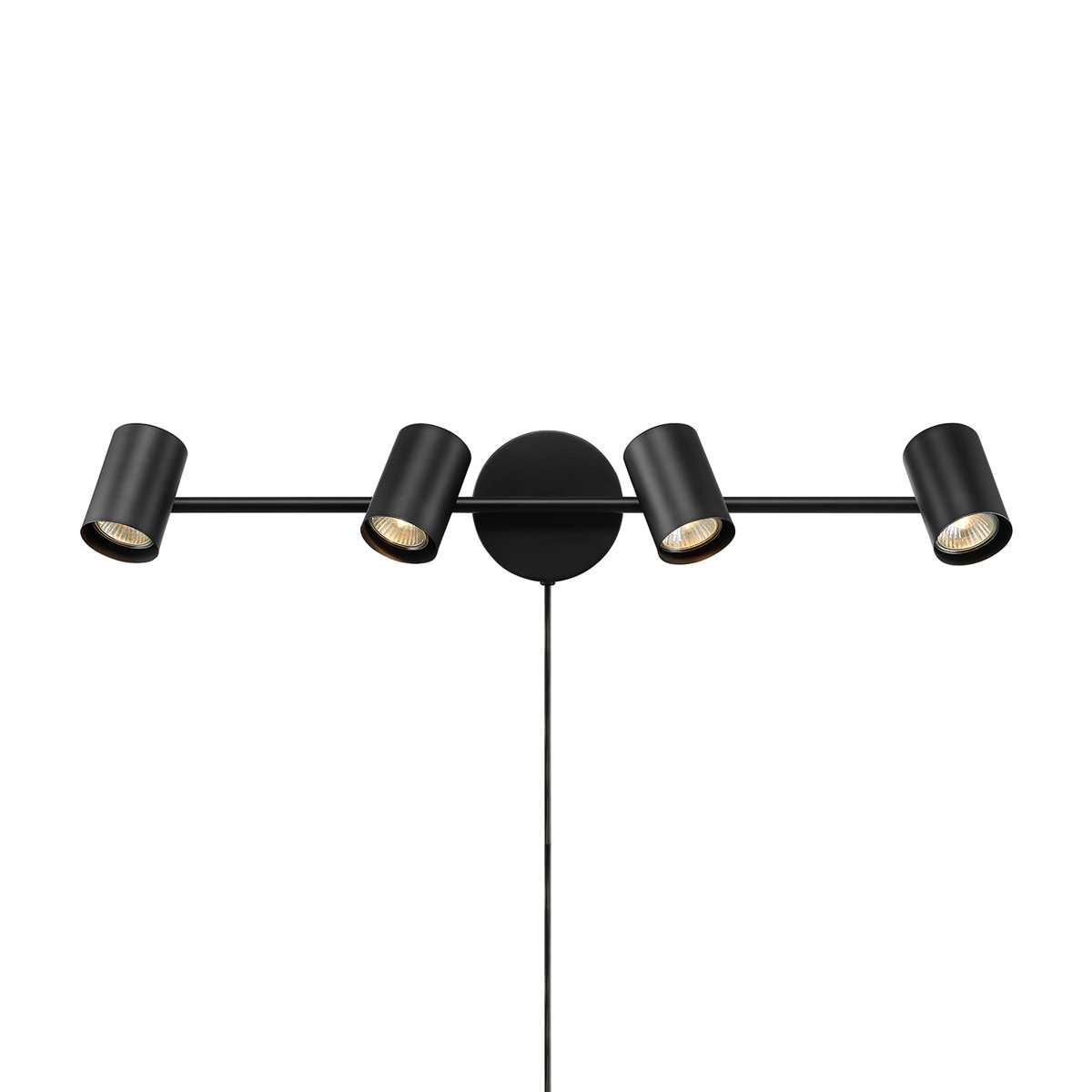 Globe Electric Company 26 Inch 4-Light Matte Black Plug-In Track ...
