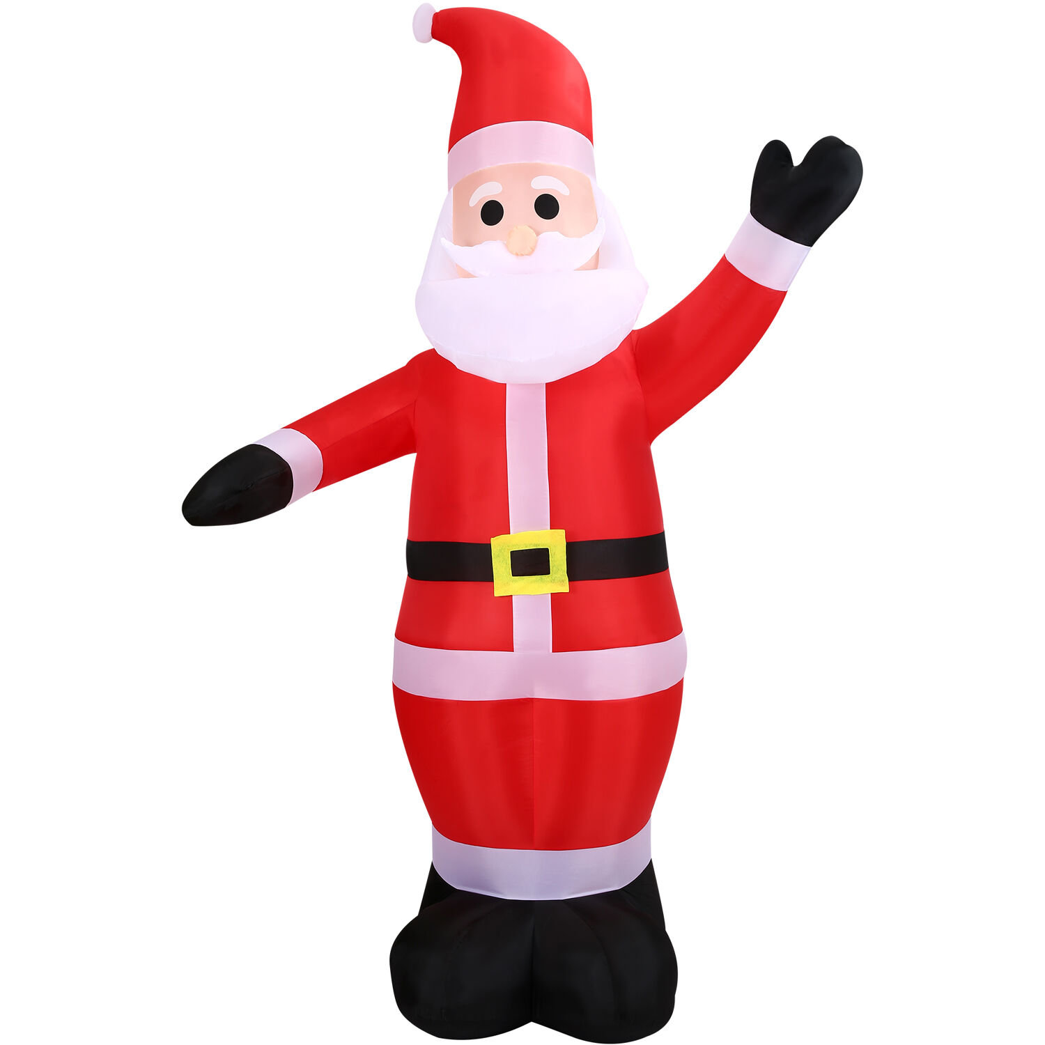 Christmas Time 10-Ft. Inflatable Santa Claus With LED Lights | Festive ...