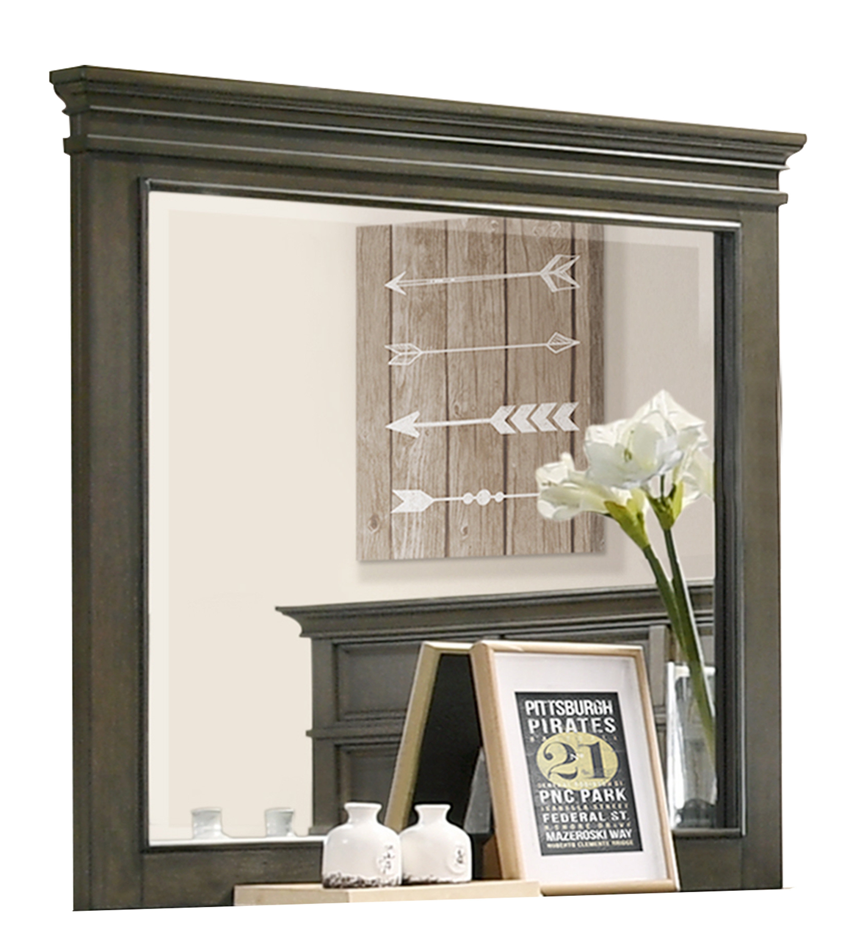 Red Barrel Studio® Sadae Rectangle Wood Dresser Mirror | Wayfair