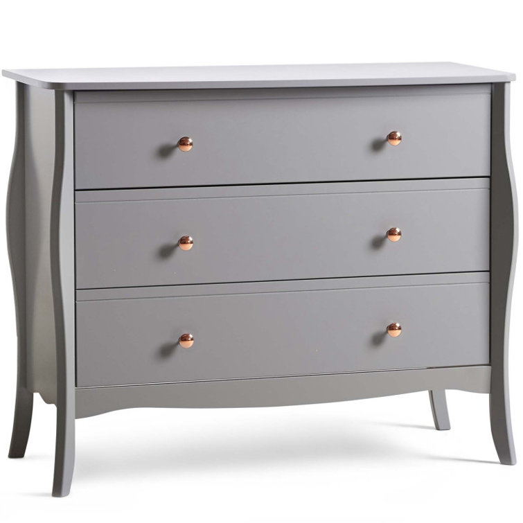 Lily Manor Trent 3 Drawer Grey Chest of Drawers & Reviews | Wayfair.co.uk