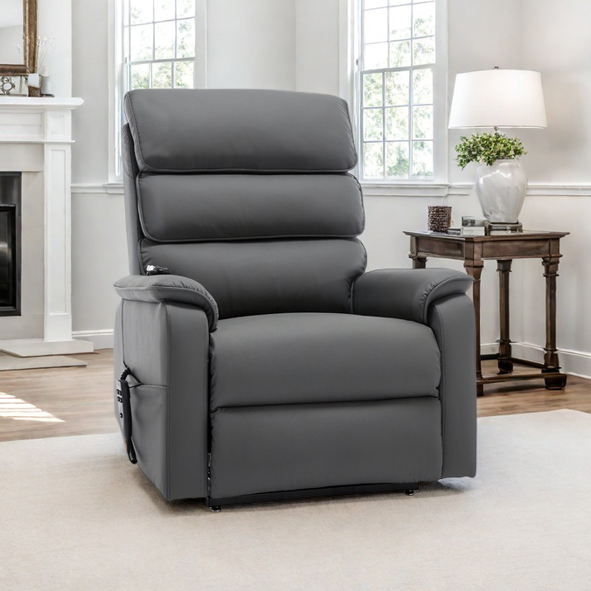 Latitude Run® Aura Dual Motor Power Lift Recliner With Thick Back, 180 ...
