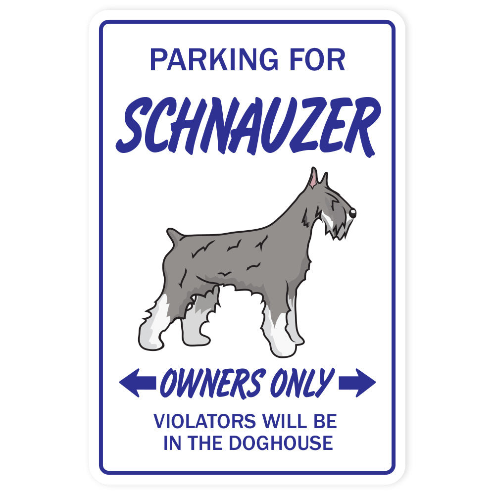SignMission Schnauzer Decal Dog Pet Parking Road Sign | Wayfair