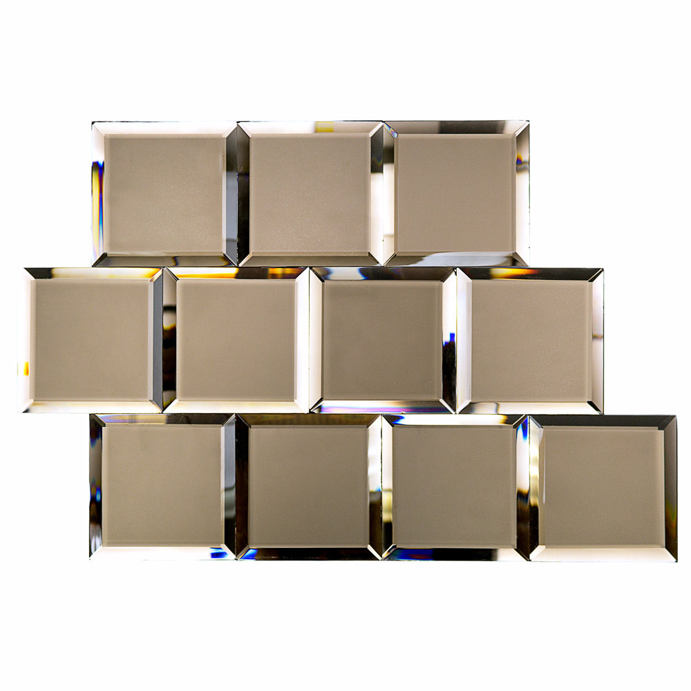 Bond Tile Reflect 4" x 4" Glass Wall Tile | Wayfair