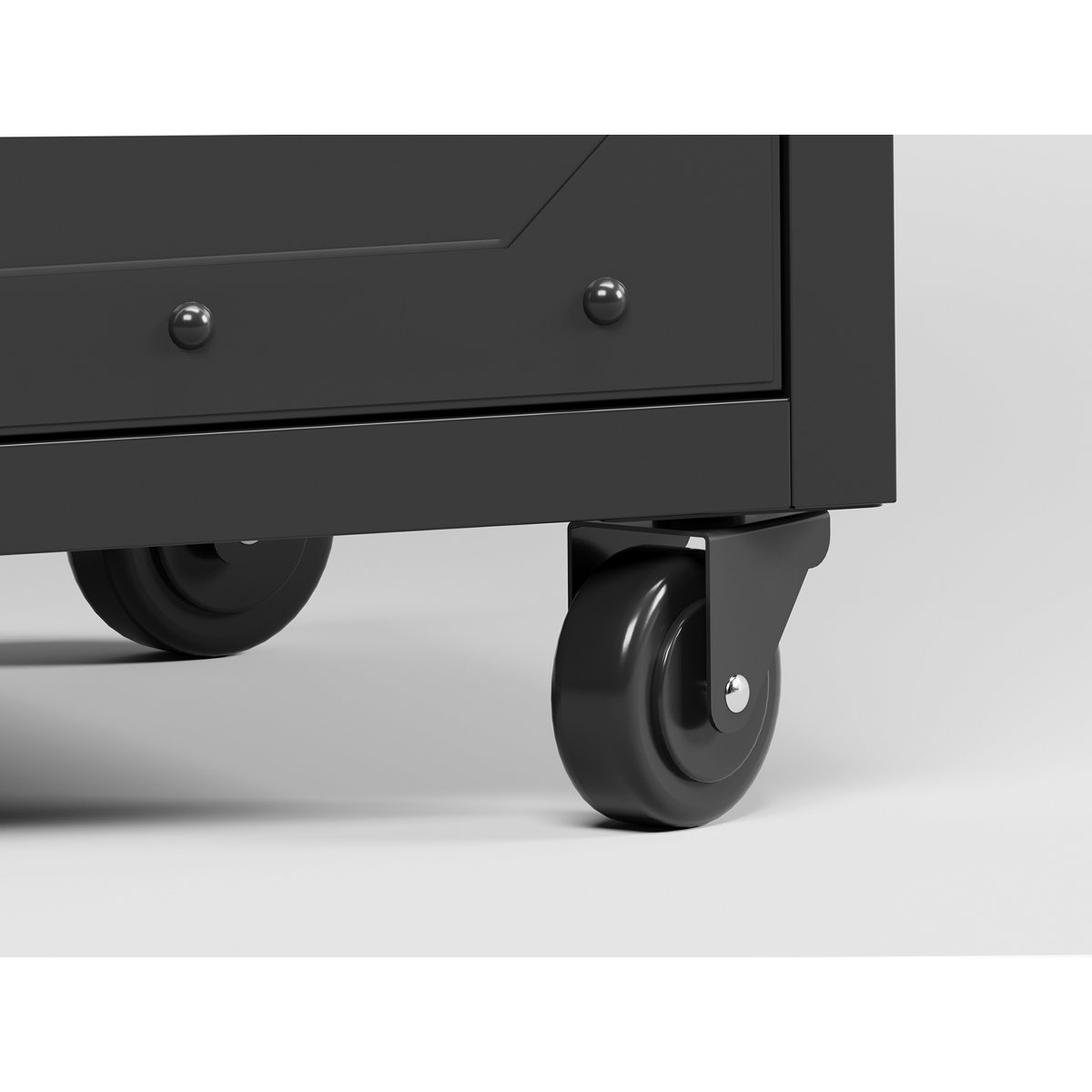 17 Stories Wydia Metal Storage Cabinet with Wheels, Garage Storage ...