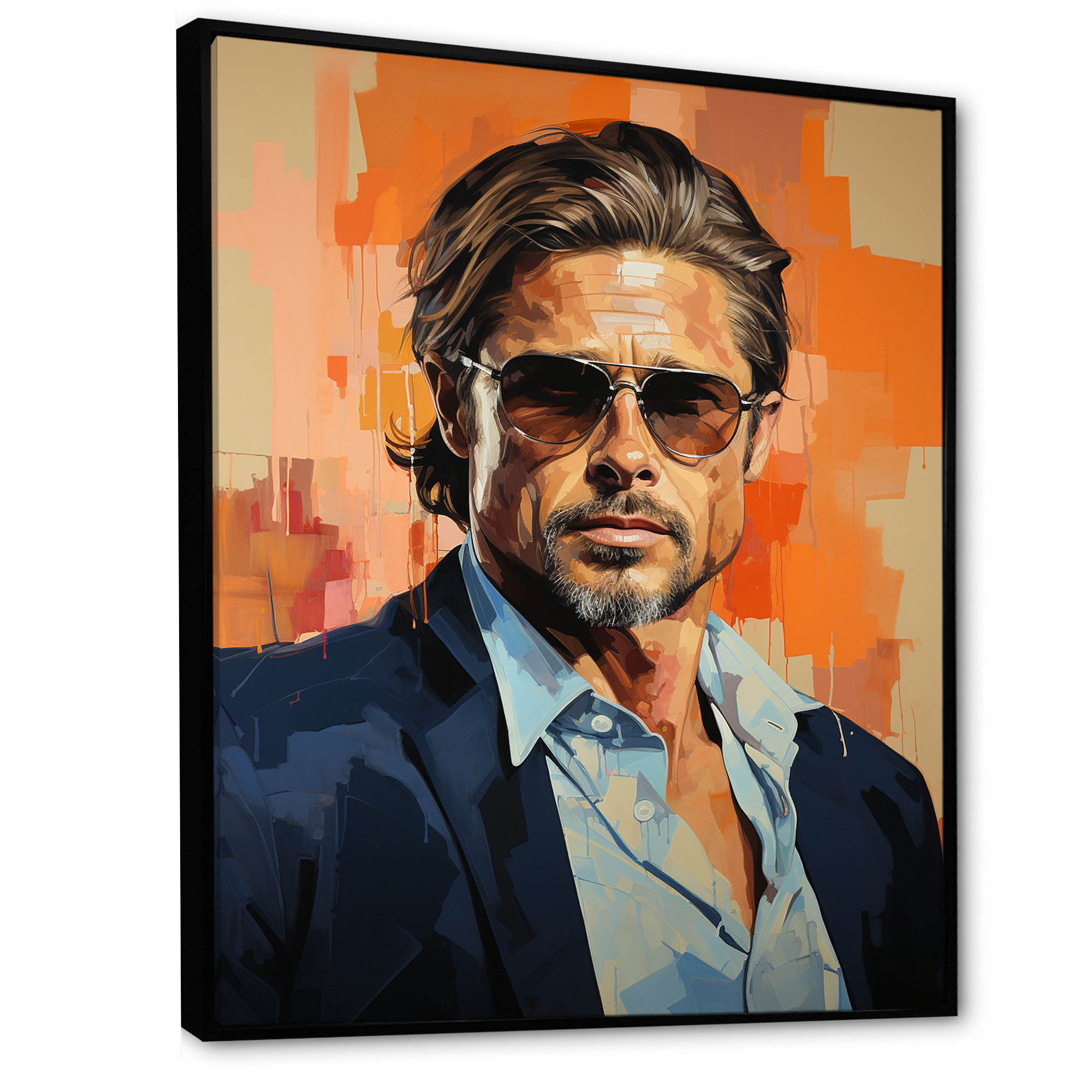 DesignArt " Pop Art Peachy Pitt " | Wayfair