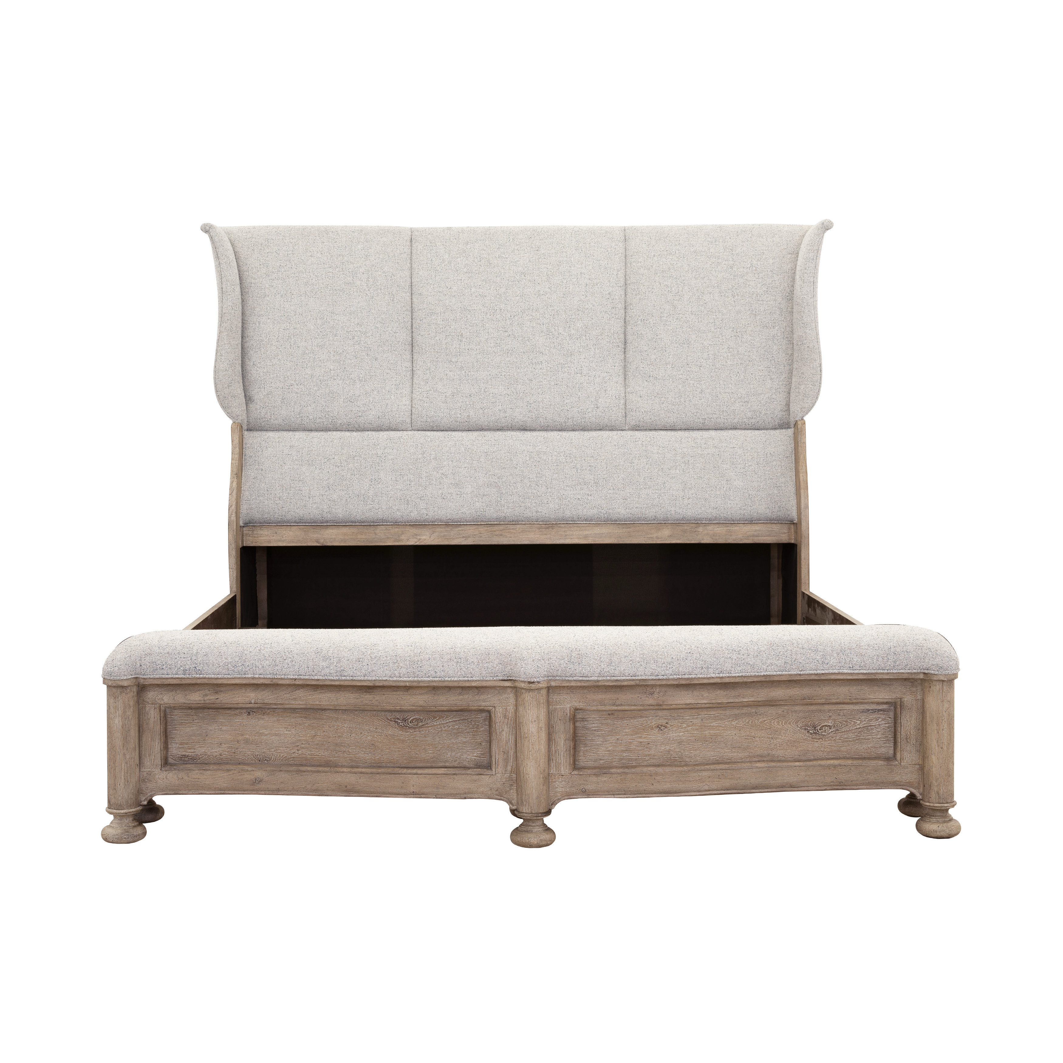Birch Lane™ Wolfdale Upholstered Wingback Panel Bed | Wayfair