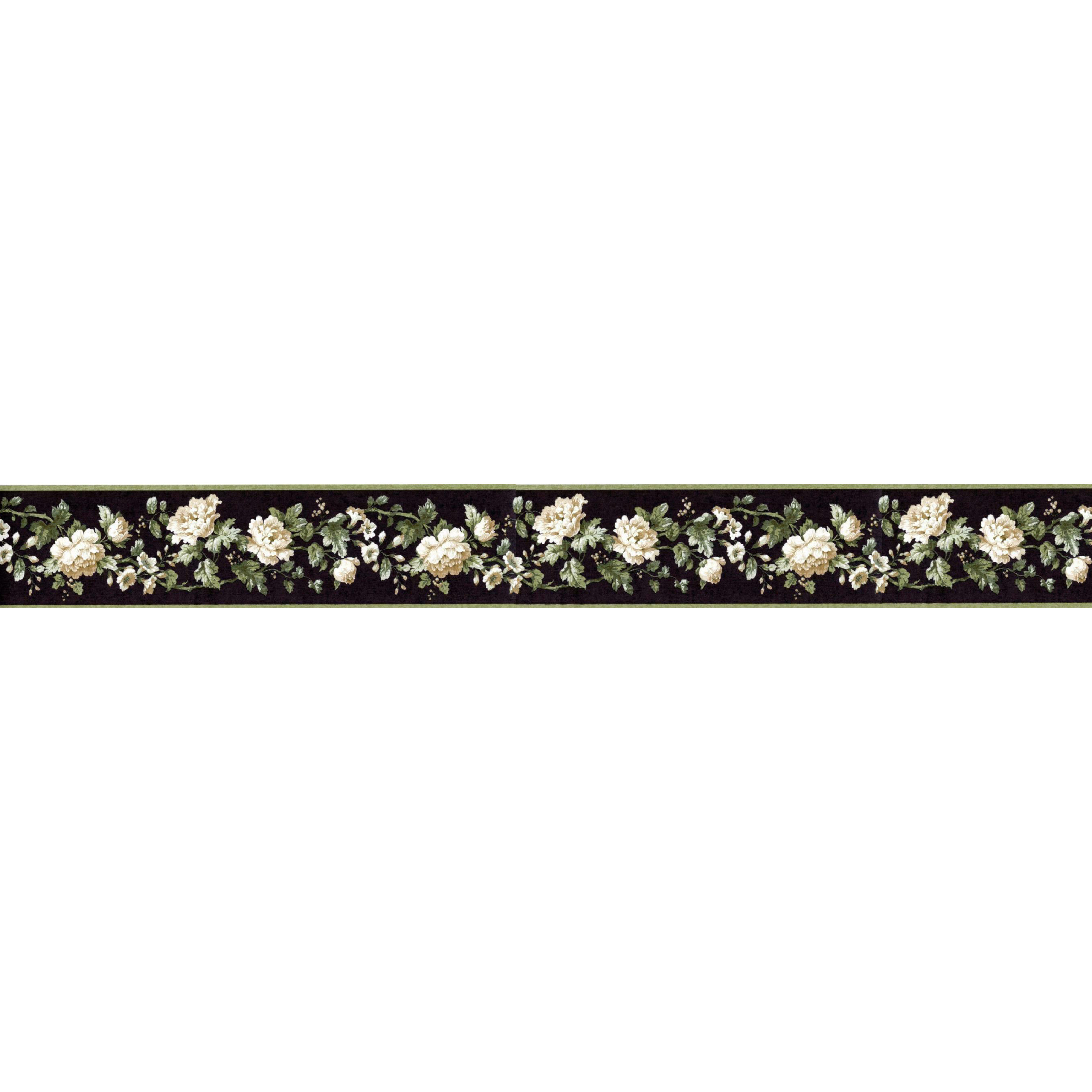 Winston Porter Mihaila White Peonies Border | Wayfair