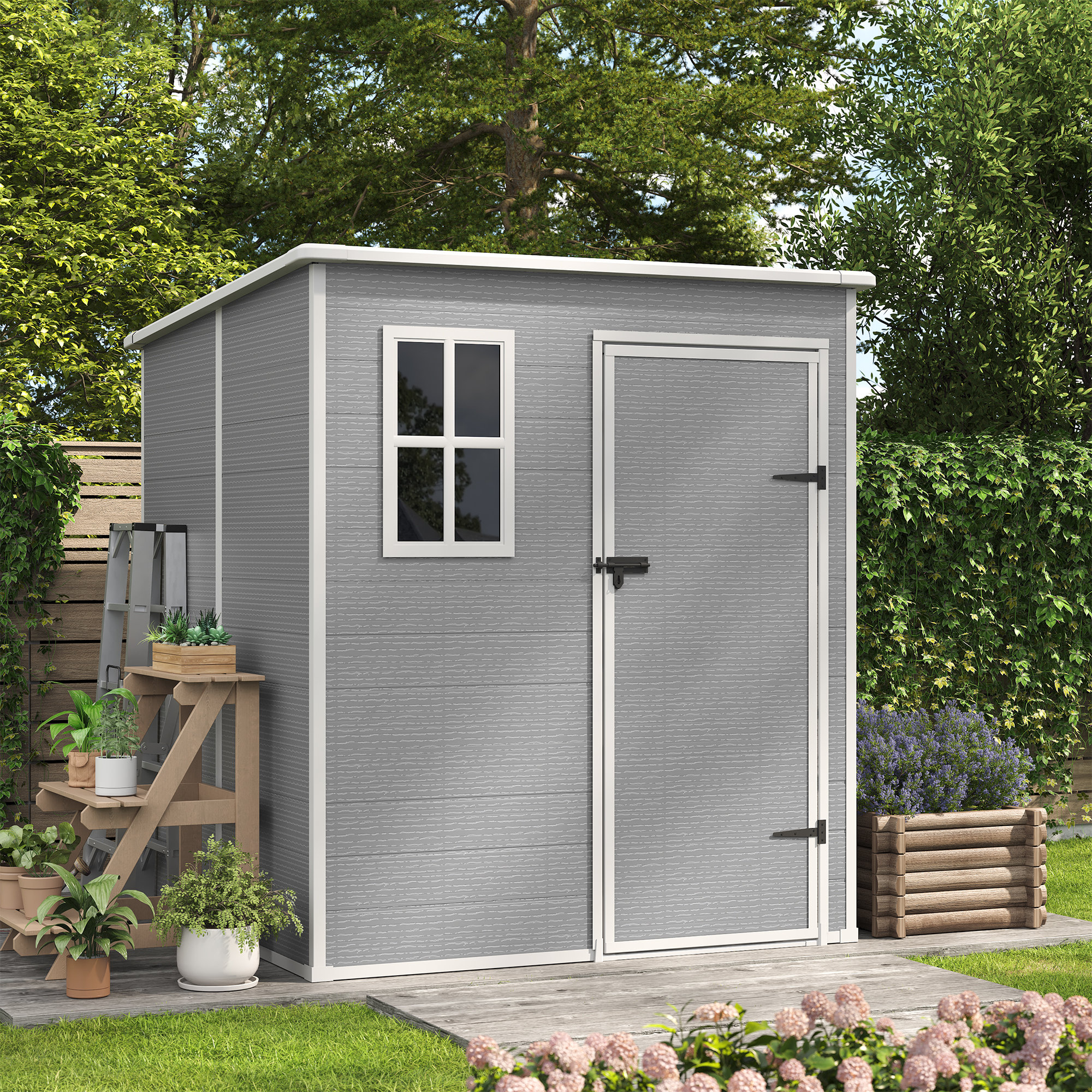 YOUDENOVA 6 Ft. W X 6 Ft. D Resin Storage Shed | Wayfair