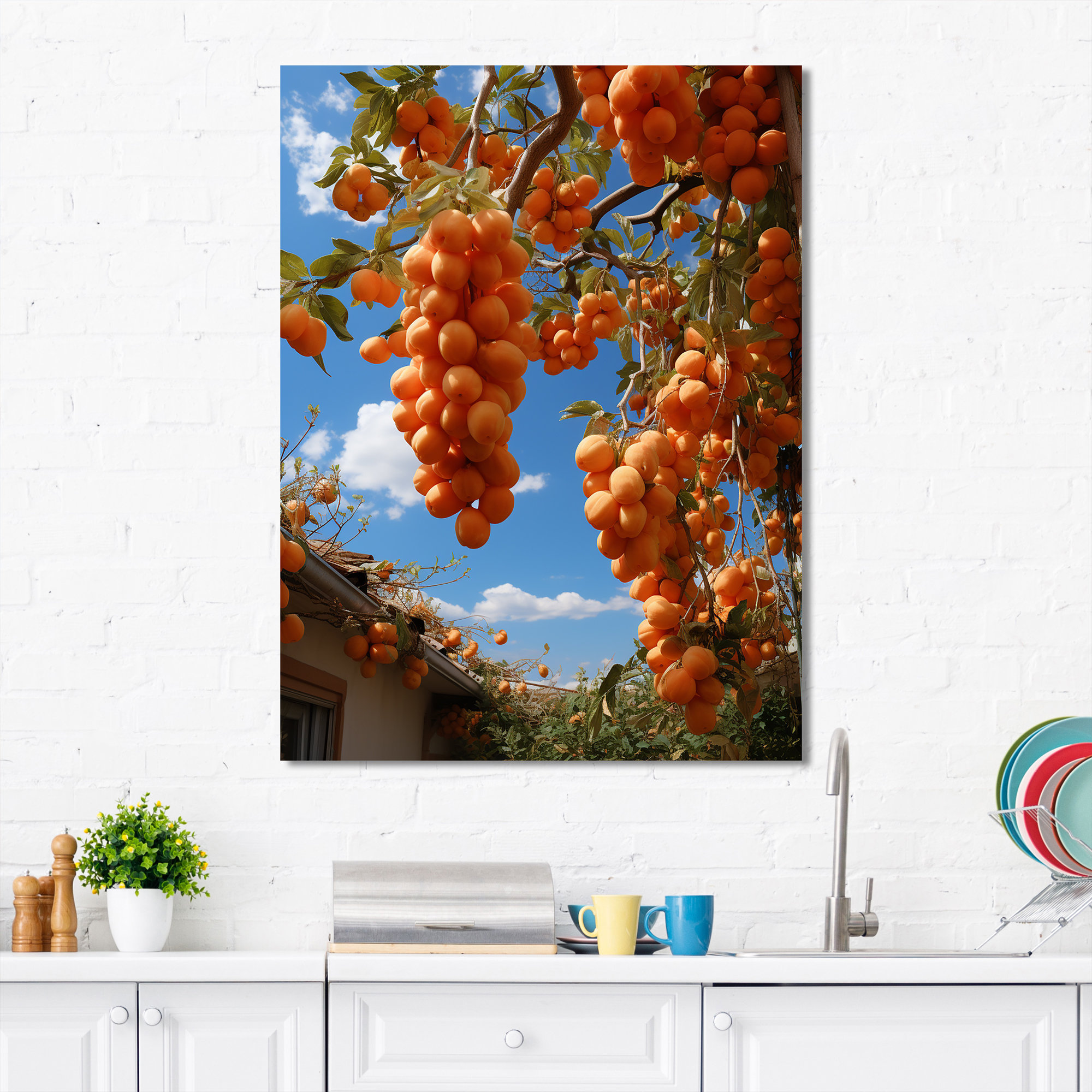Lark Manor™ Delicious Apricot Fruits In Summer - Fruits Wall Art | Wayfair