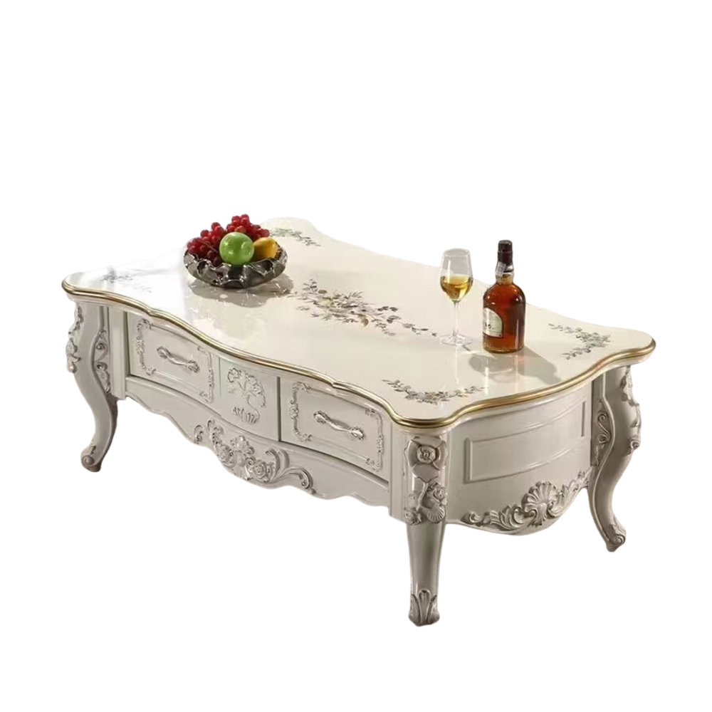 Romero European-style Solid Wood Lacquered Coffee Table Coffee Table ...