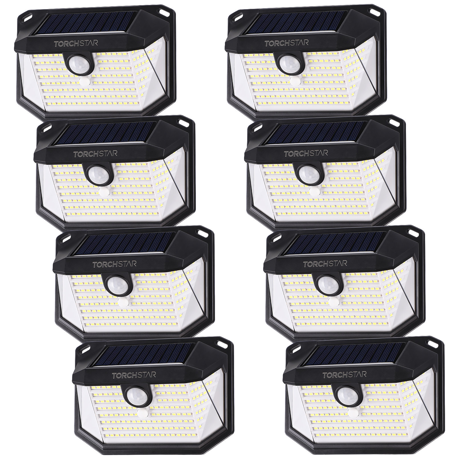 TORCHSTAR Polyvalent LED Solar Powered Motion Sensor Wall Light ...