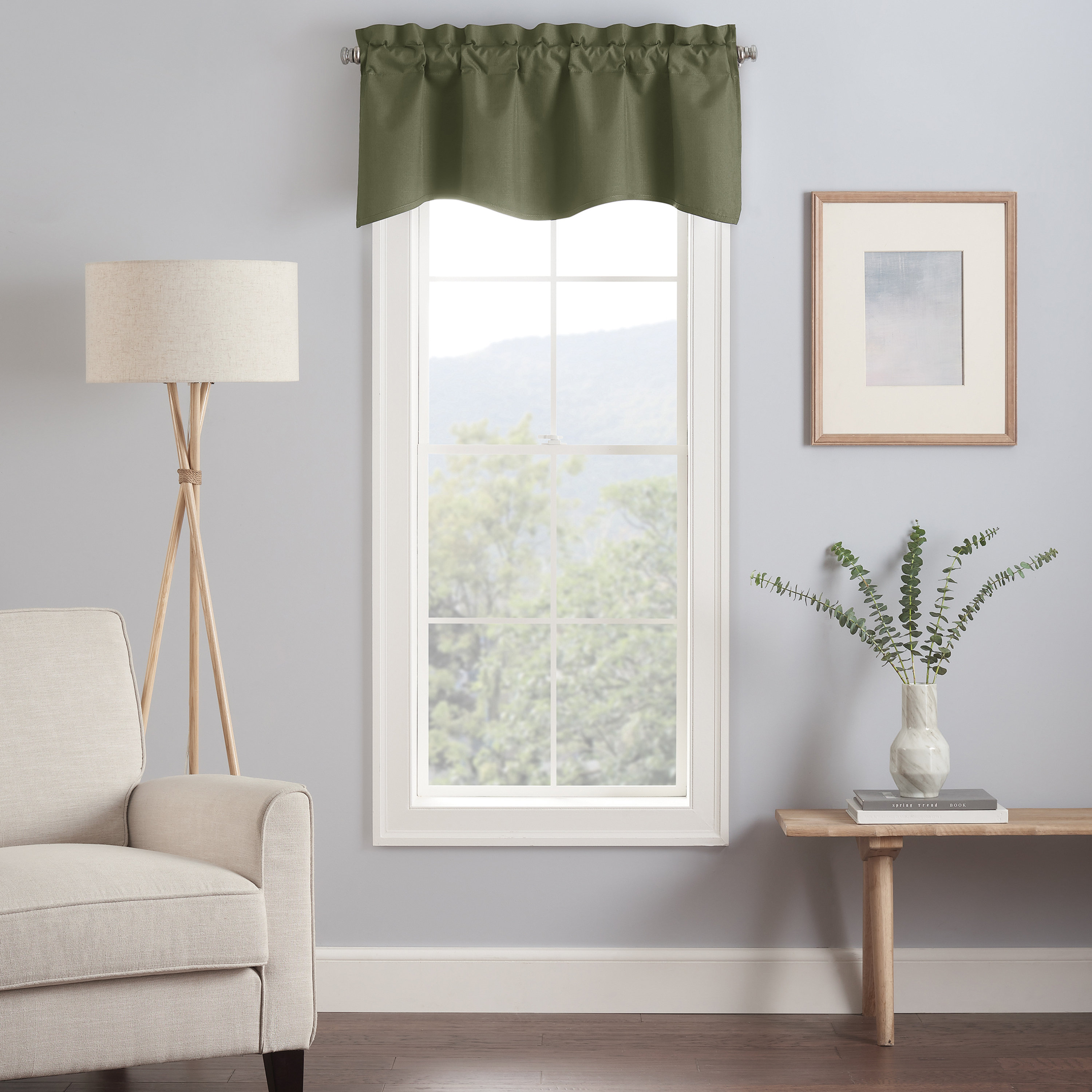 Eclipse Kendall Solid Scalloped Window Valance & Reviews | Wayfair