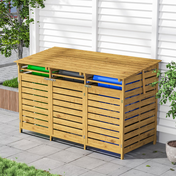 WFX Utility Anevay Wooden Triple Bin Store & Reviews | Wayfair.co.uk