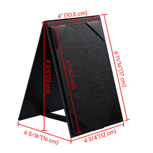 WeChef 30 Pack 4"x6" Double-Sided Menu A-Frame Holder Table Tent ...