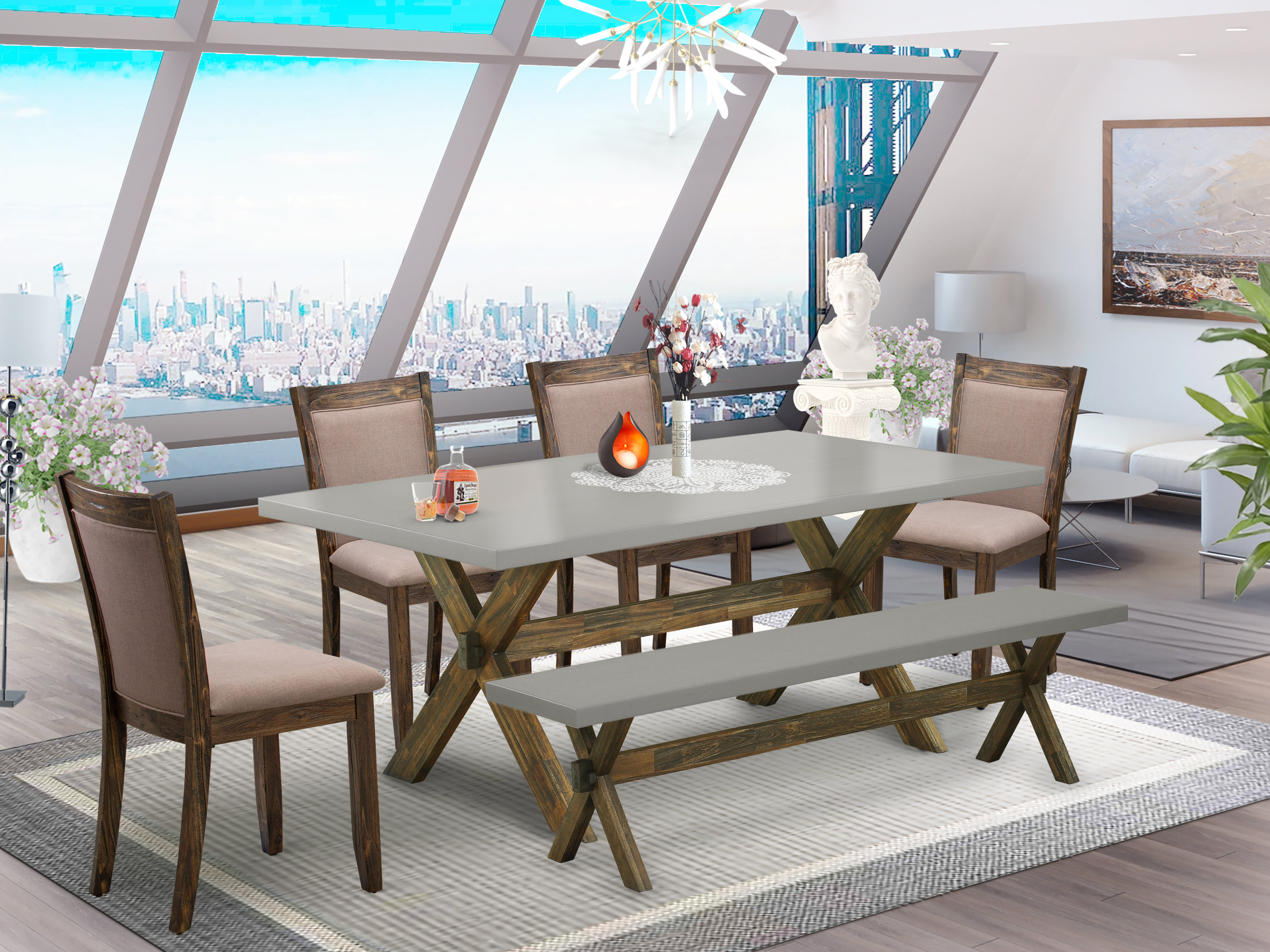 Rosalind Wheeler Ensemble de table de salle à manger 6 pièces - Une ...