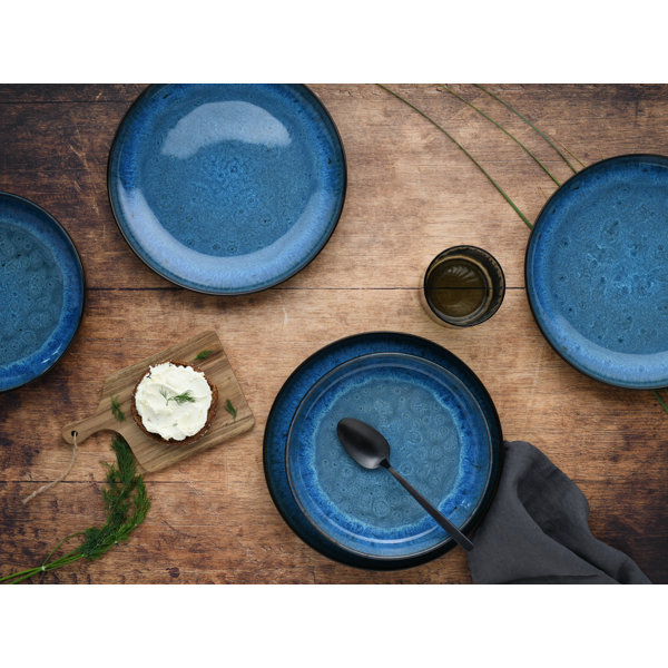 Creatable Nordic Fjord Blue Dinnerware - Set of 12 | Wayfair.co.uk
