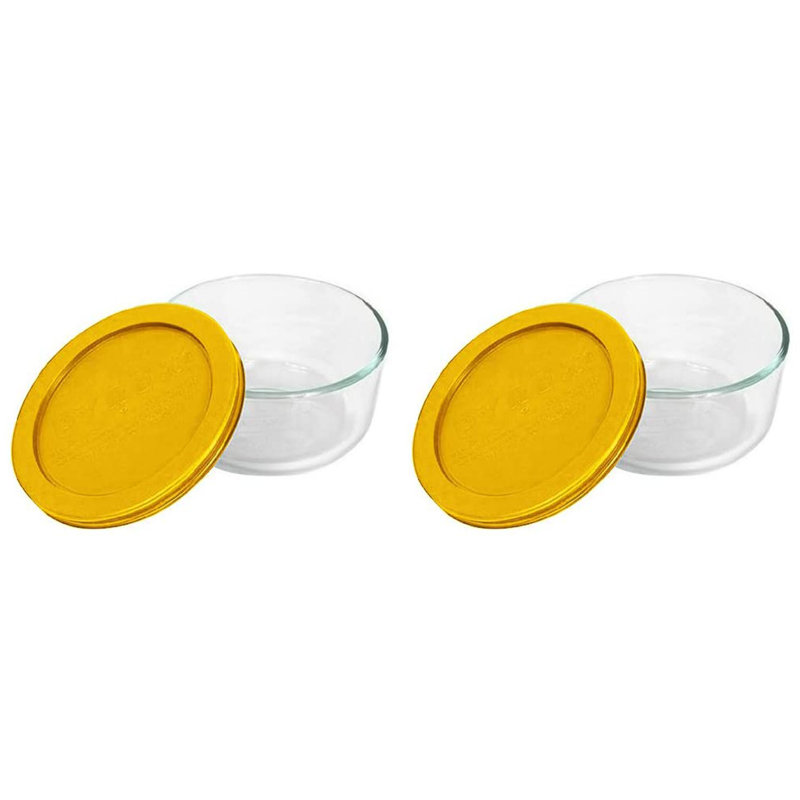 Pyrex 7200 Glass Bowls & 7200-PC Matching Lids | Wayfair