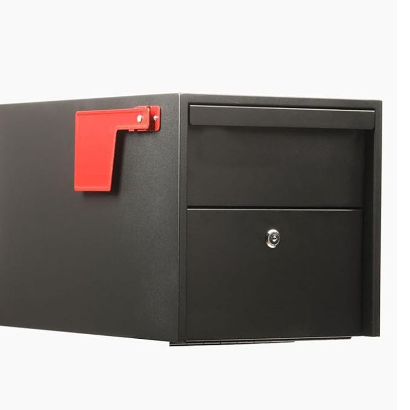 ZILNOX Post Mount Mailbox | 12 x 12 x 18.5 (HxWxD) Anti-Theft Locking ...