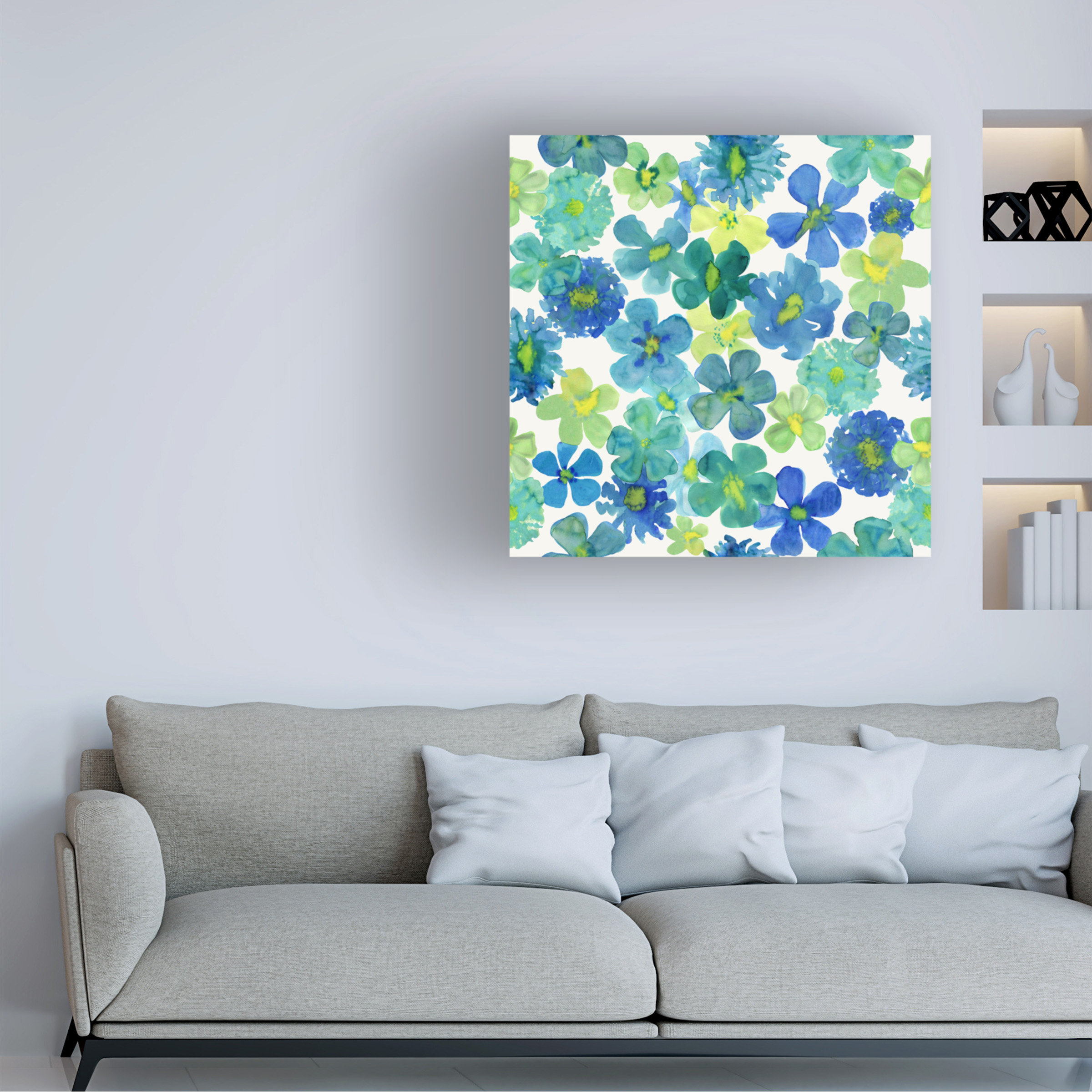 Dakota Fields Wrapped Canvas Wall Art - Suzanne Allard 'Big blooms ...