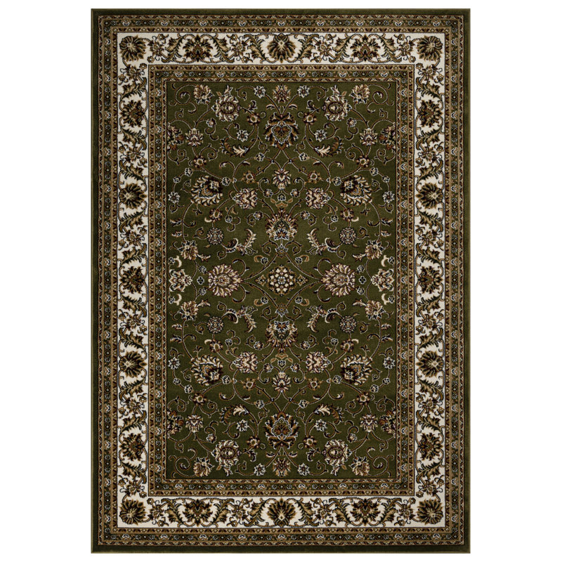 Canora Grey Leatri Performance Green Rug | Wayfair