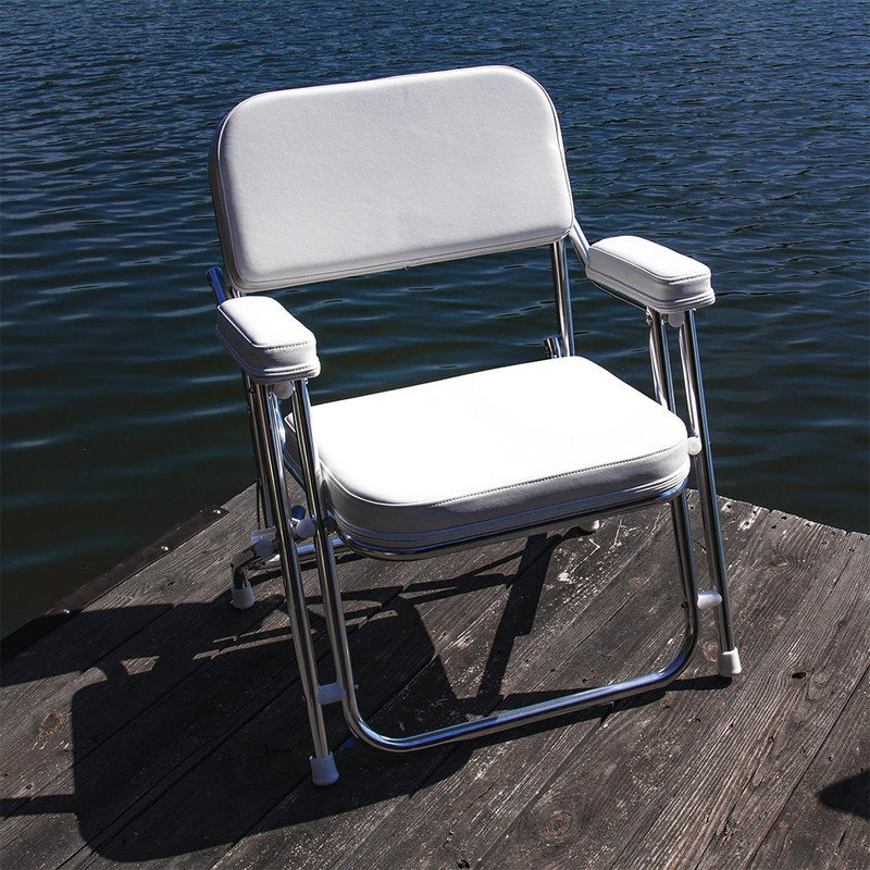 ZILNOX Durable Compressed Foam Foldable Offshore Deck Chair for Home ...