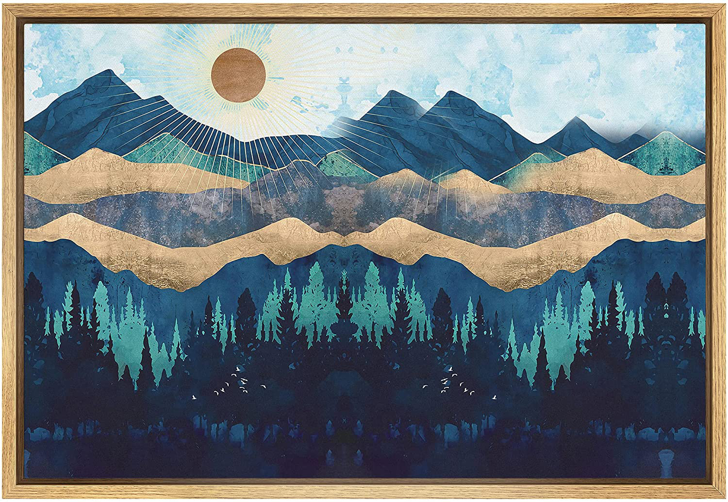 Abstract Mountain Paintings