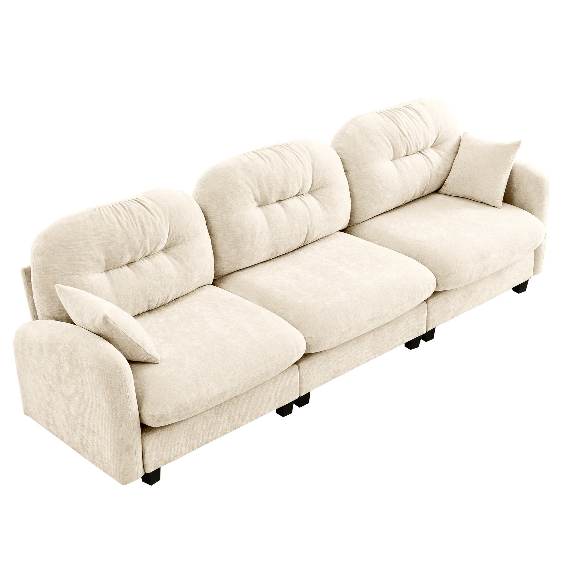 Latitude Run® Ergonomic Three - With Soft Chenille Upholstery And ...