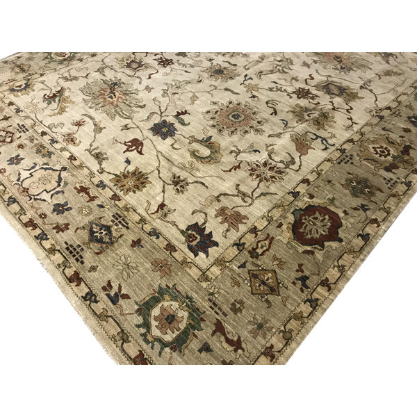 Bokara Rug Co., Inc. Hand-Knotted High-Quality Beige Area Rug | Wayfair