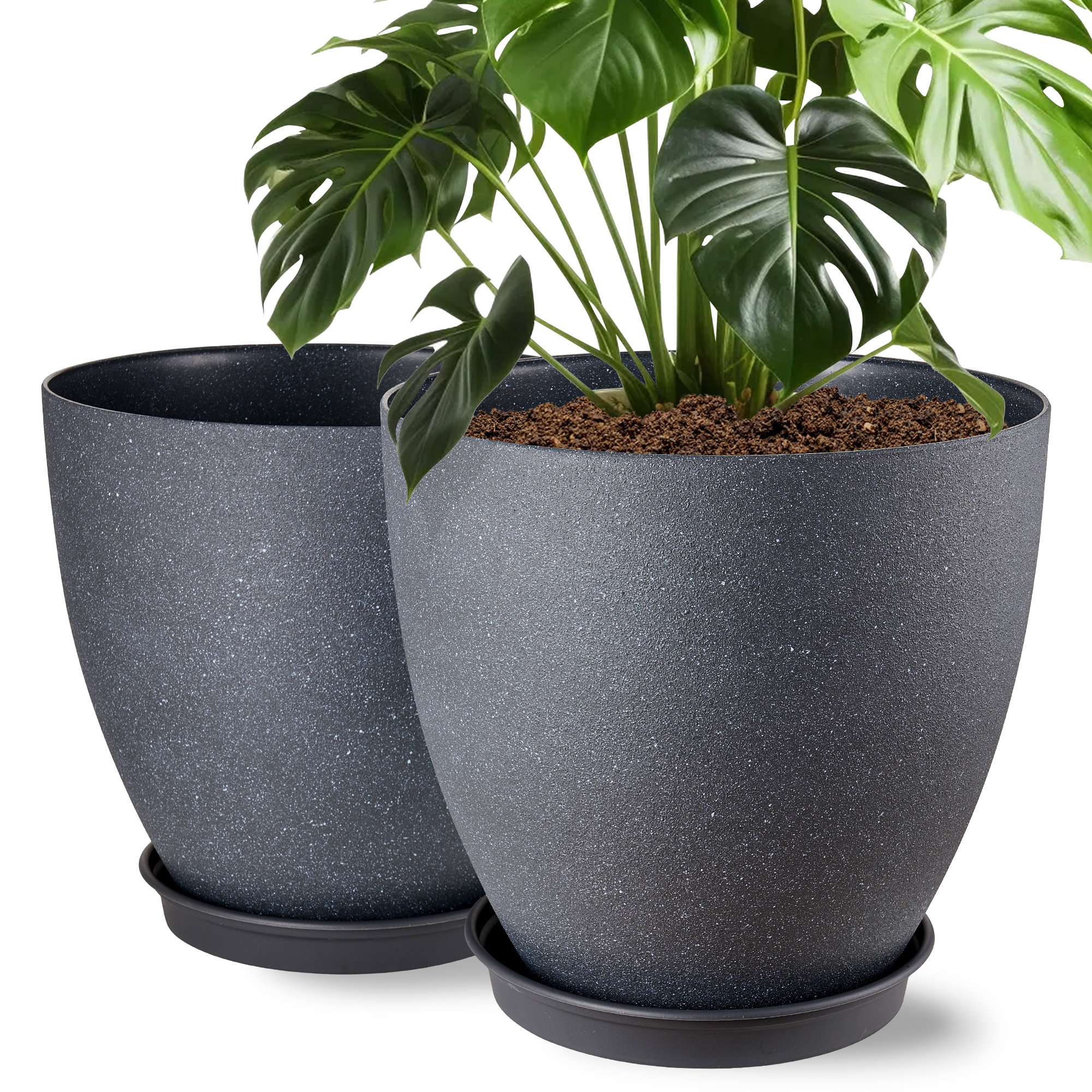 Wayfair Flower Pots 18 Inch 12-18 Inches Fiberglass Planter - Moonpot ...