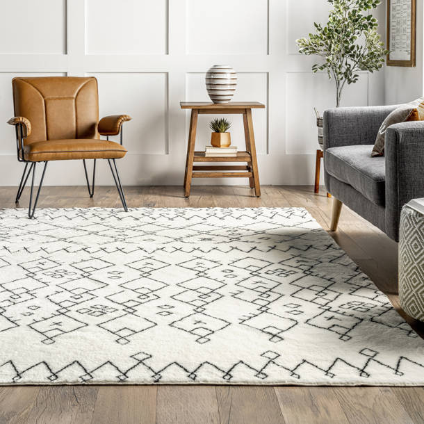 Union Rustic Machine Washable Black Area Rug & Reviews - Wayfair Canada