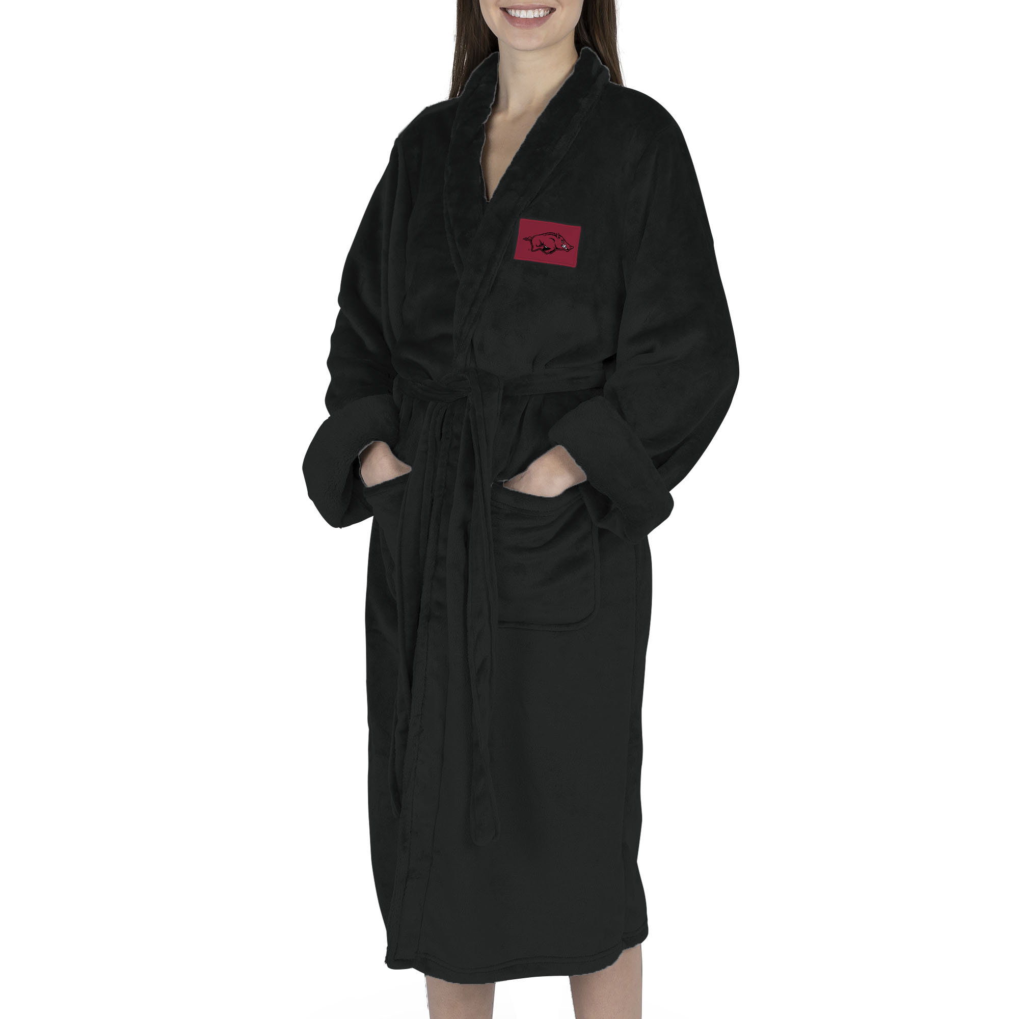 Canora Grey NCAA Arkansas Razorbacks Team Pride Silk Touch Robe, Sport ...