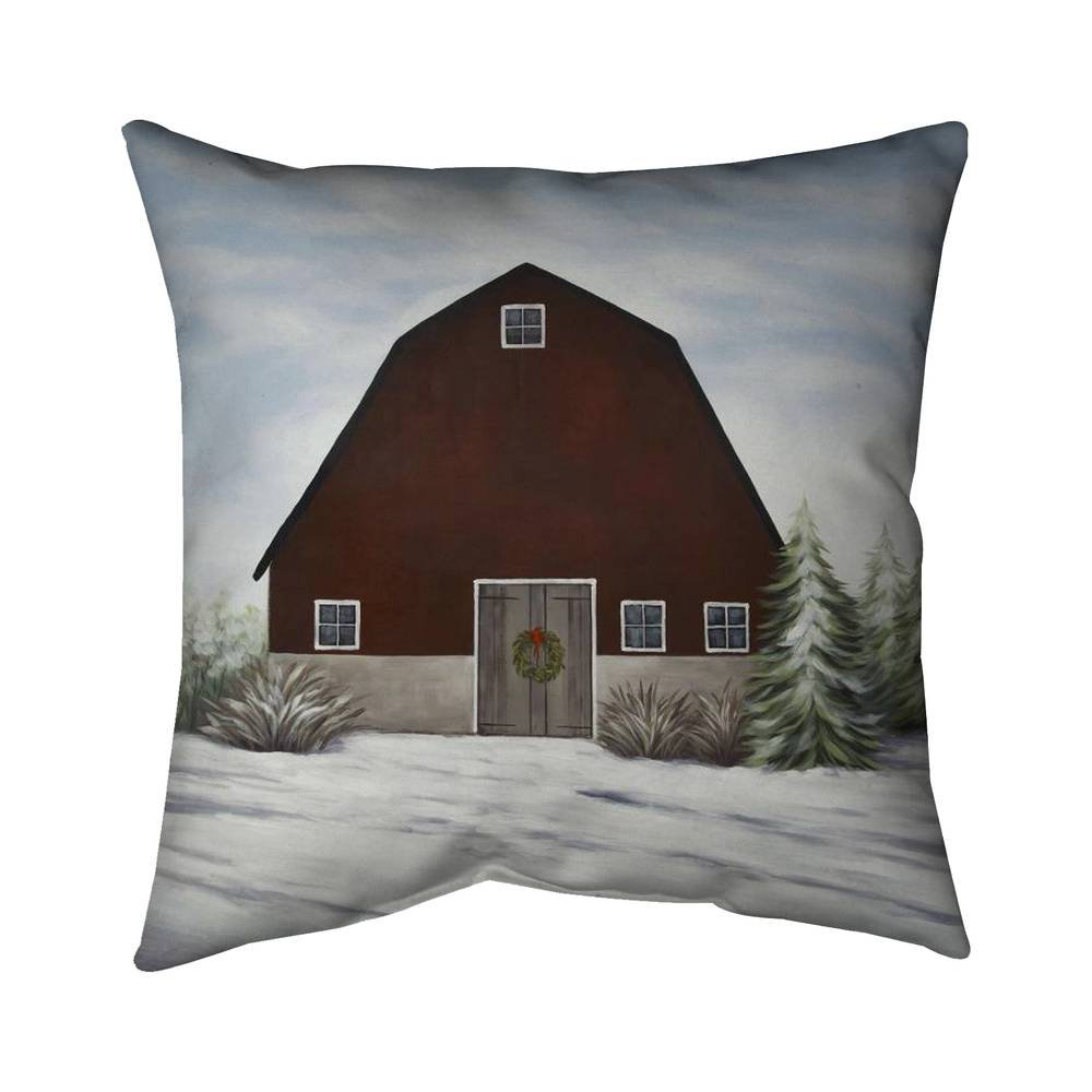 Begin Edition International Inc. It''s Winter on the Farm Square Pillow ...