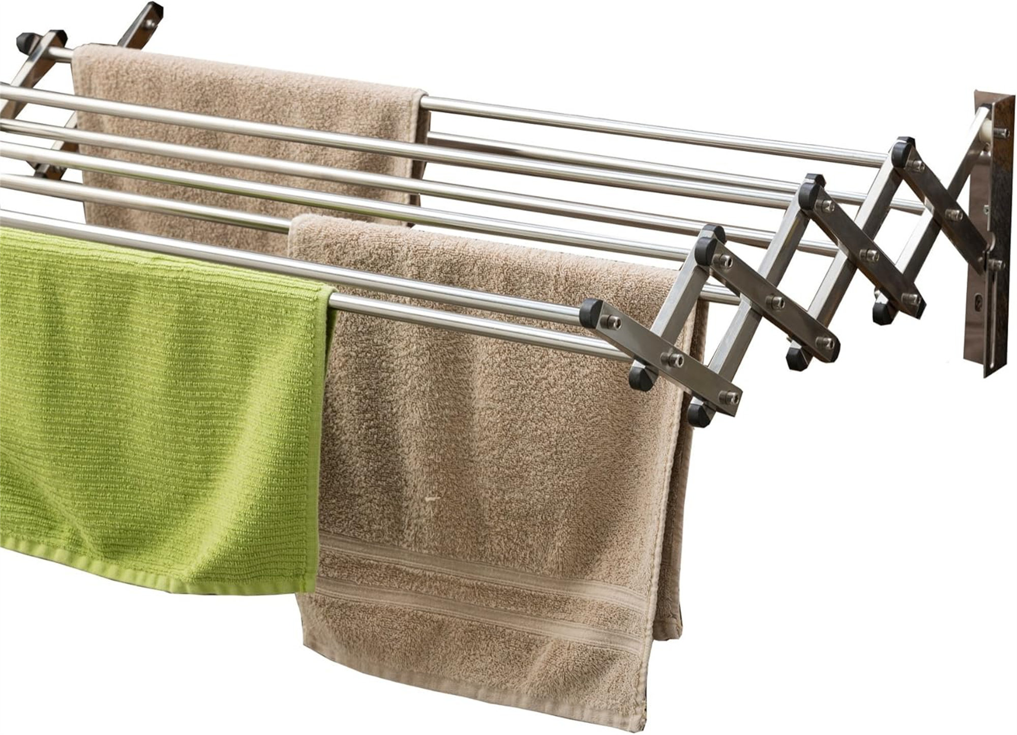 doitbest Collapsible Wall Mounted Drying Rack - 60 Lb Capacity, 22.5 ...