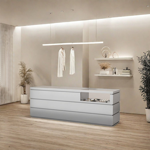 NBNKK Reception desk Simple modern writing desk, Display stand ...