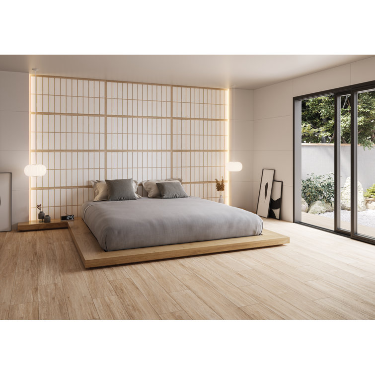 Mirrella 24" x 48" Straight Edge Porcelain Singular Wall & Floor Tile ...