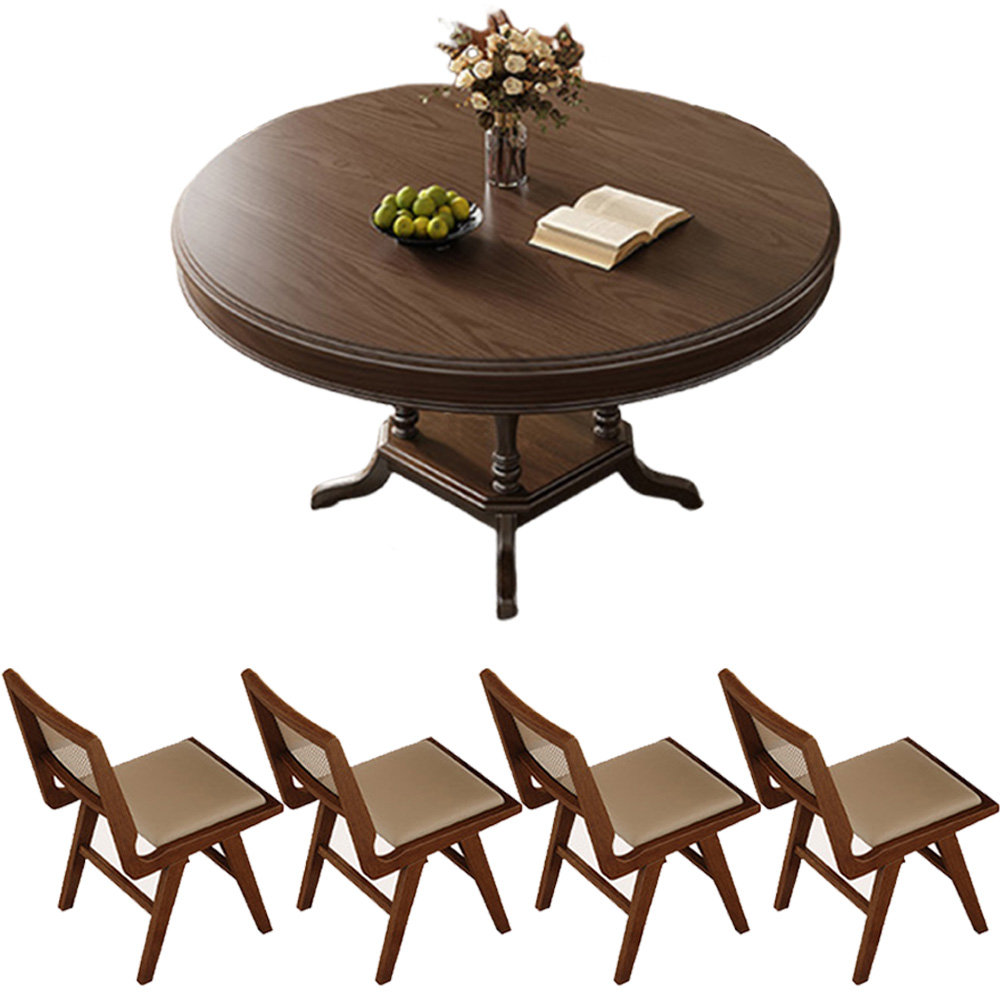 Waagy European style round retro dining table set | Wayfair