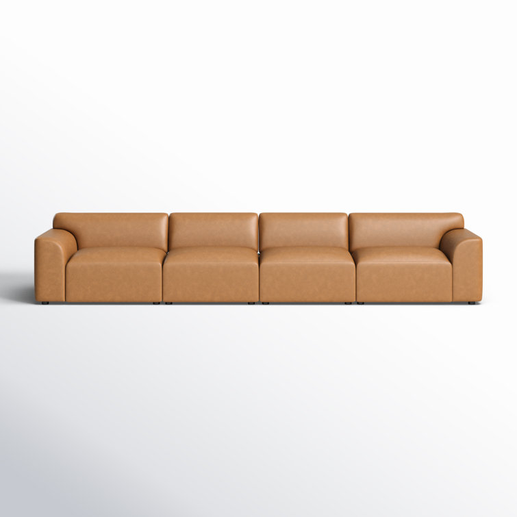 AllModern Morell Merseles 4 - Piece Genuine Leather Sofa & Reviews ...
