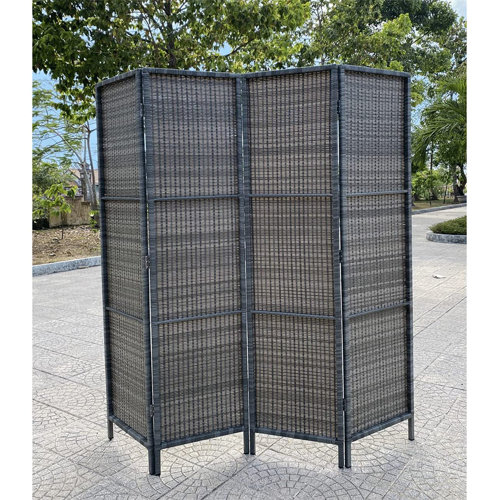Latitude Run® Ahsaad Resin Patio Privacy Screen Room Divider & Reviews ...