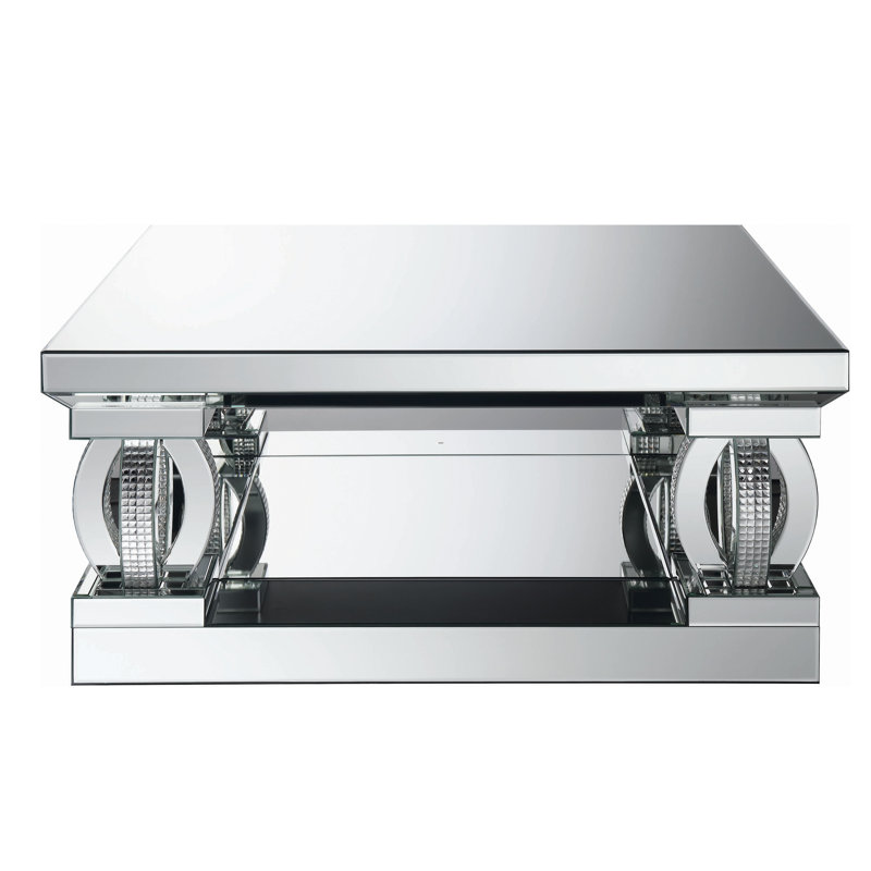 Rosdorf Park Acantha Floor Shelf Coffee Table with Storage | Wayfair