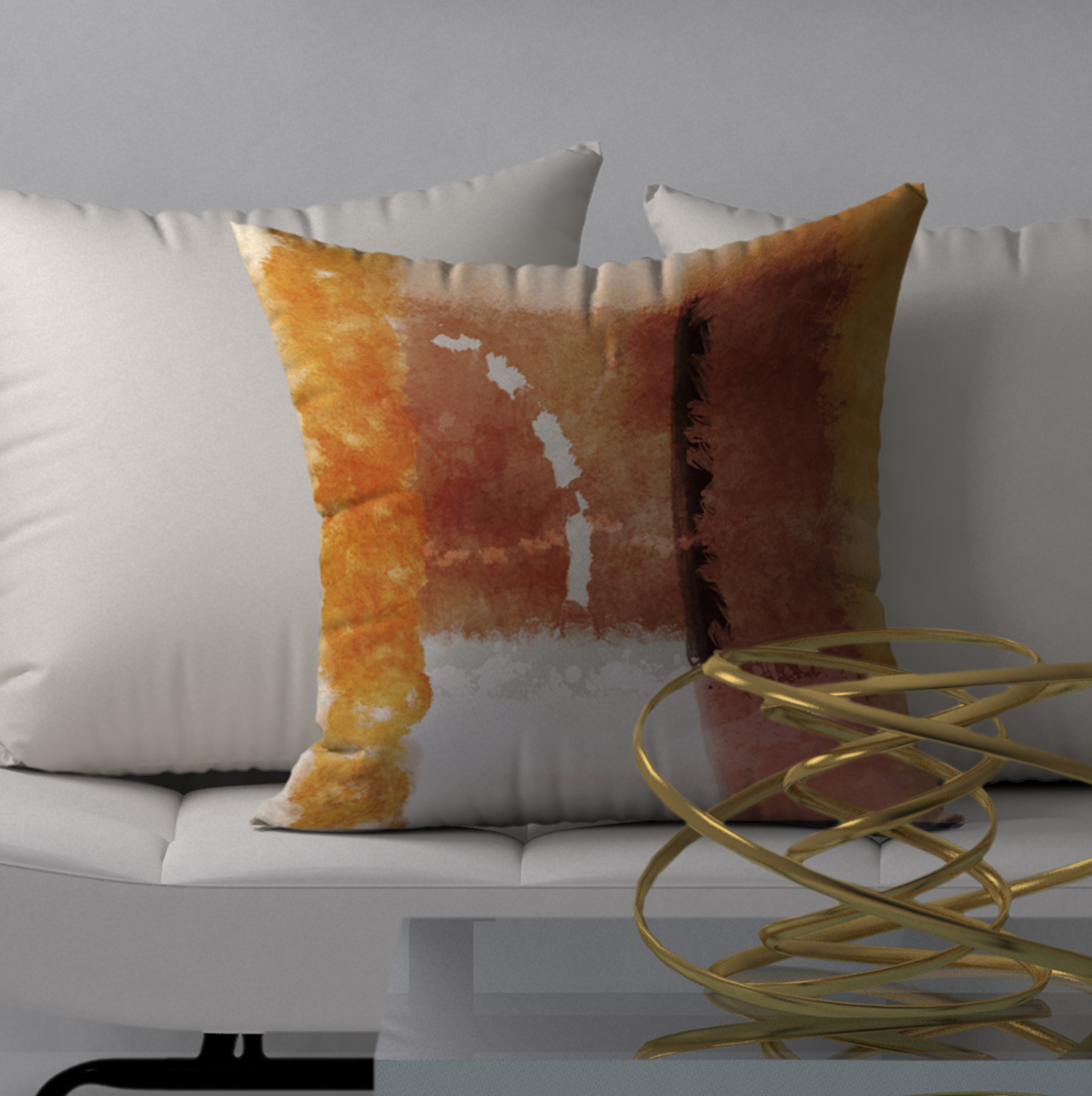 LeRoi Products Abstract Reversible Throw Pillow | Wayfair