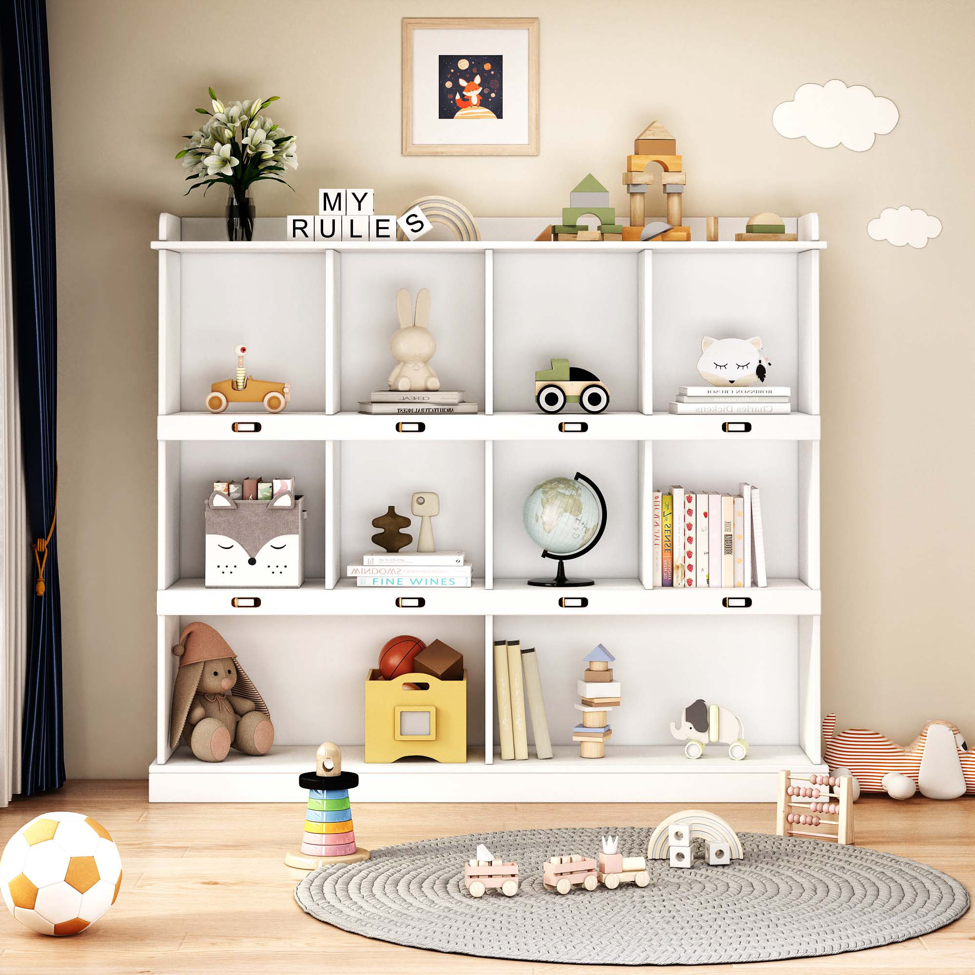 Latitude Run® 10-Shelf Bookcase - Wayfair Canada