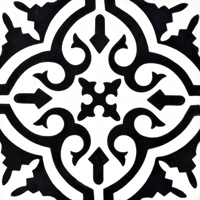 Moroccan Mosaic Temara 8" x 8" Cement Patterned Wall & Floor Tile ...