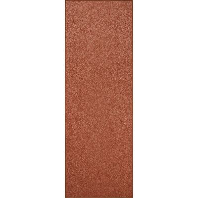 Latitude Run® Solid Color Custom Size Runner Area Rugs Rust & Reviews ...