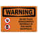 SignMission OSHA WARNING Sign - Do Not Place Biohazardous Materials ...