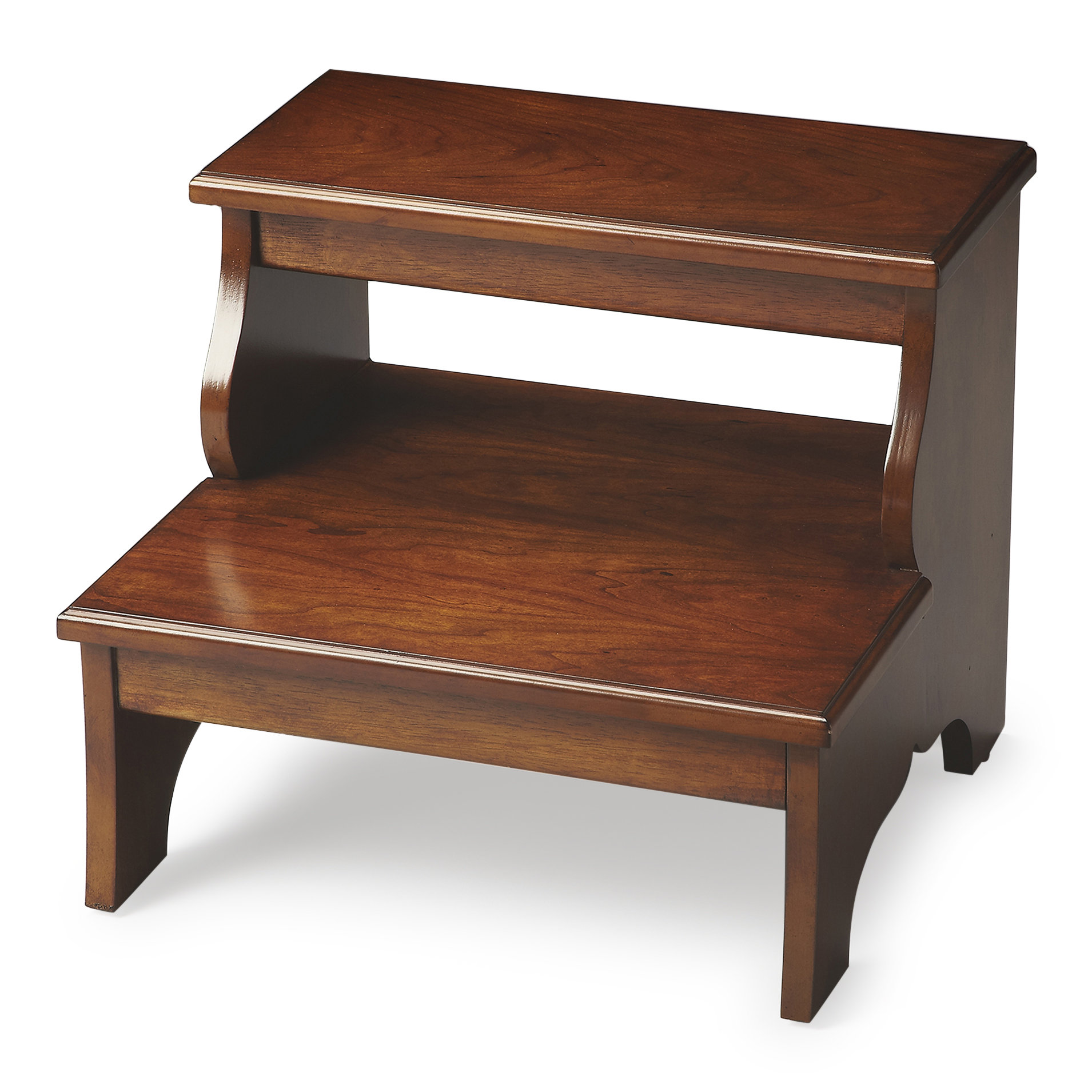 Lark Manor Ashvir 2 Step Wood Step Stool with 500 lb. Load Capacity ...