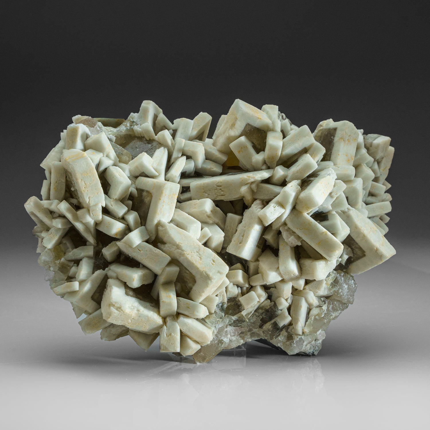 Astro Gallery of Gems Barite on Calcite Pseudomorph Castle from ...