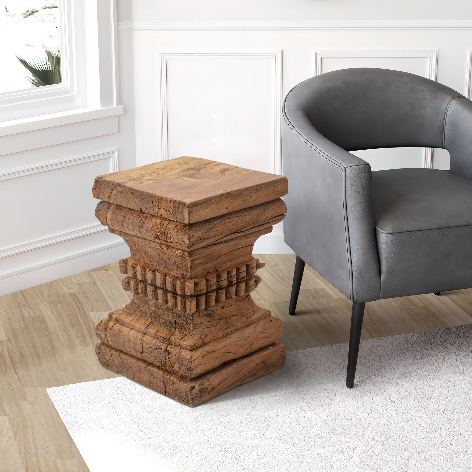 The Twillery Co.® Milledgeville Pedestal End Table | Wayfair